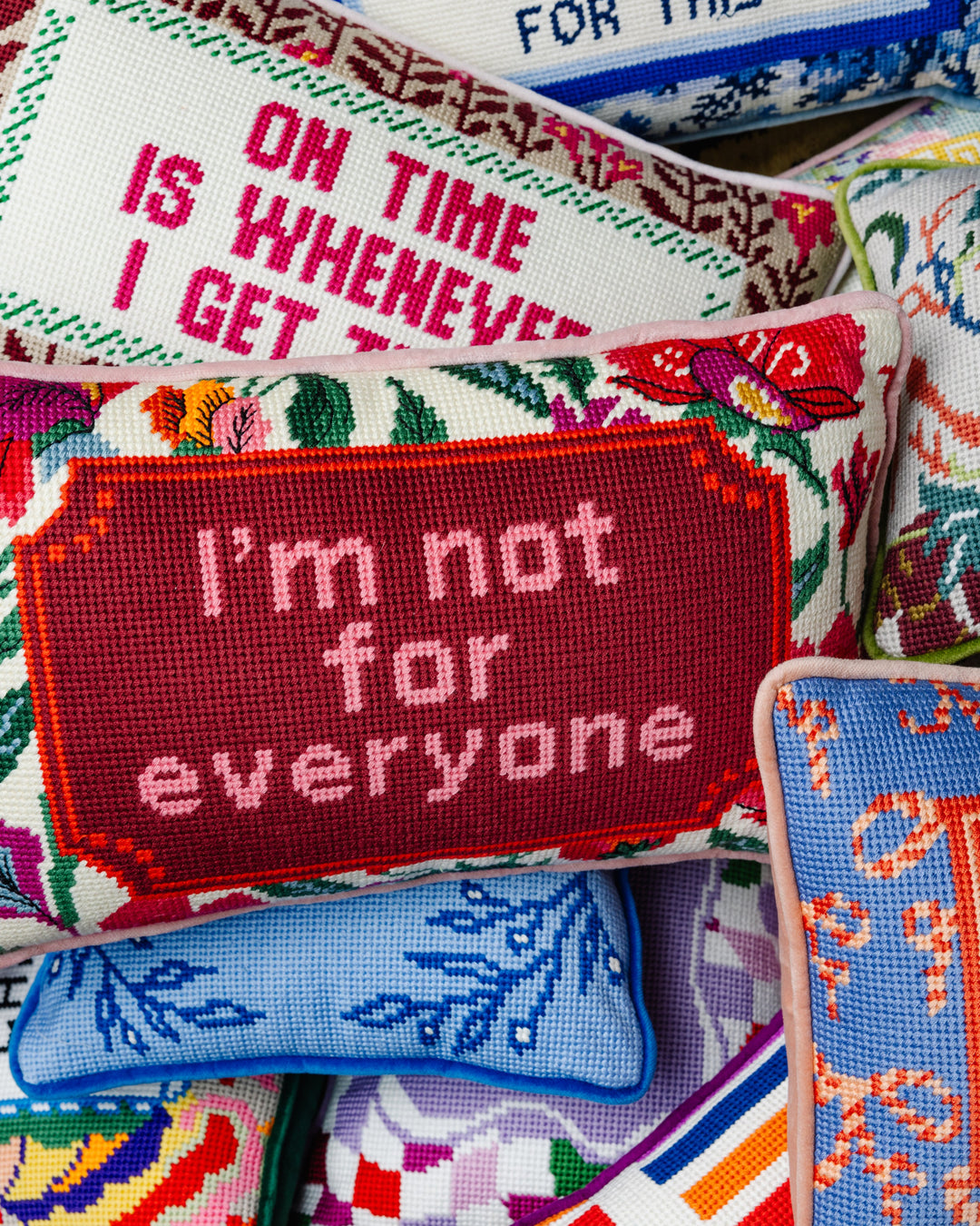 Not For Everyone Needlepoint Pillow - Furbish Studio