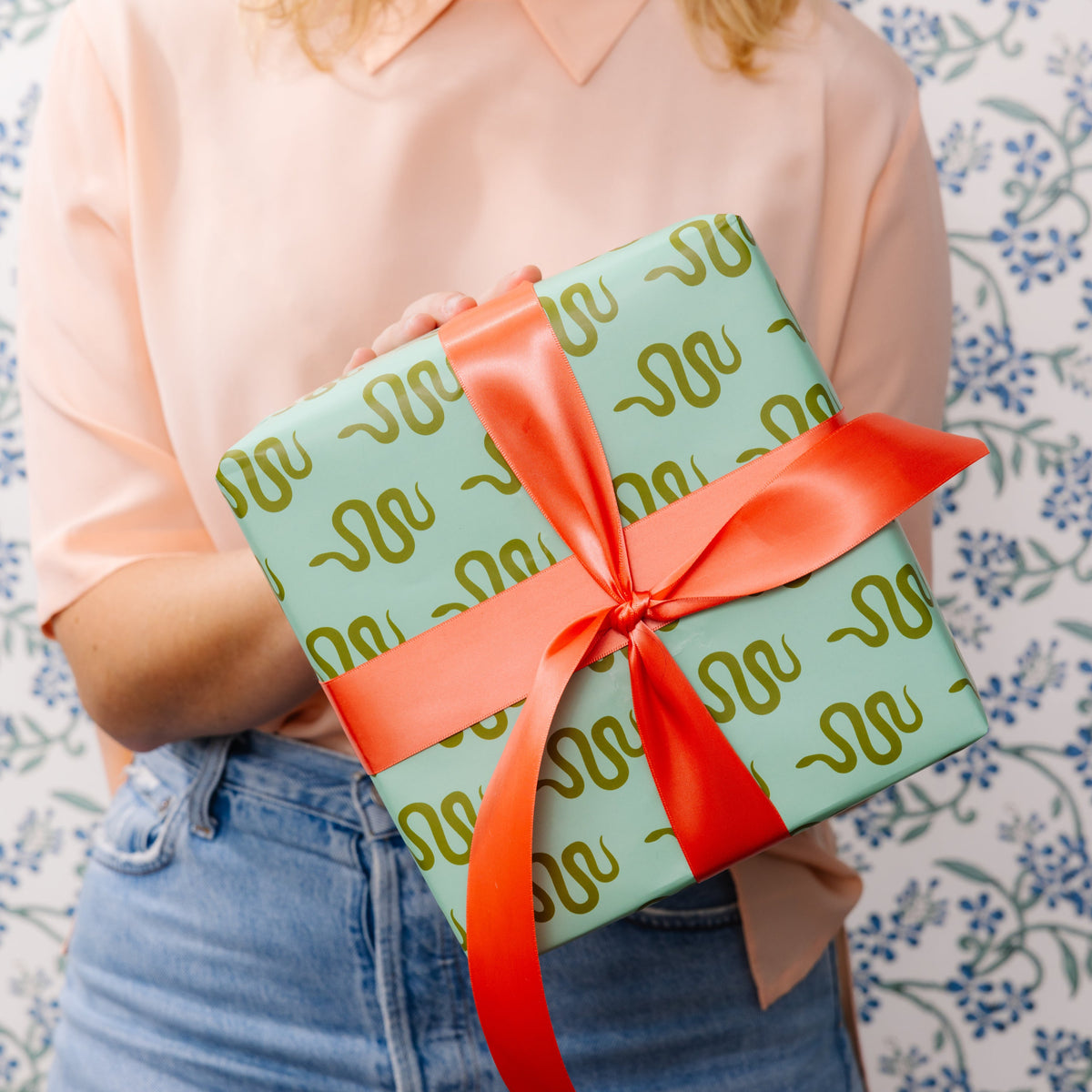 Furbish Studio - Wrapping Paper Sheets - Serene Snake